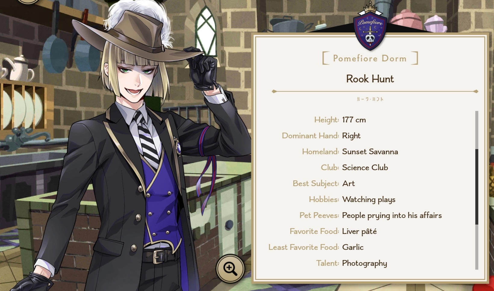 Rook Hunt – Twisted Wonderland Reference Note