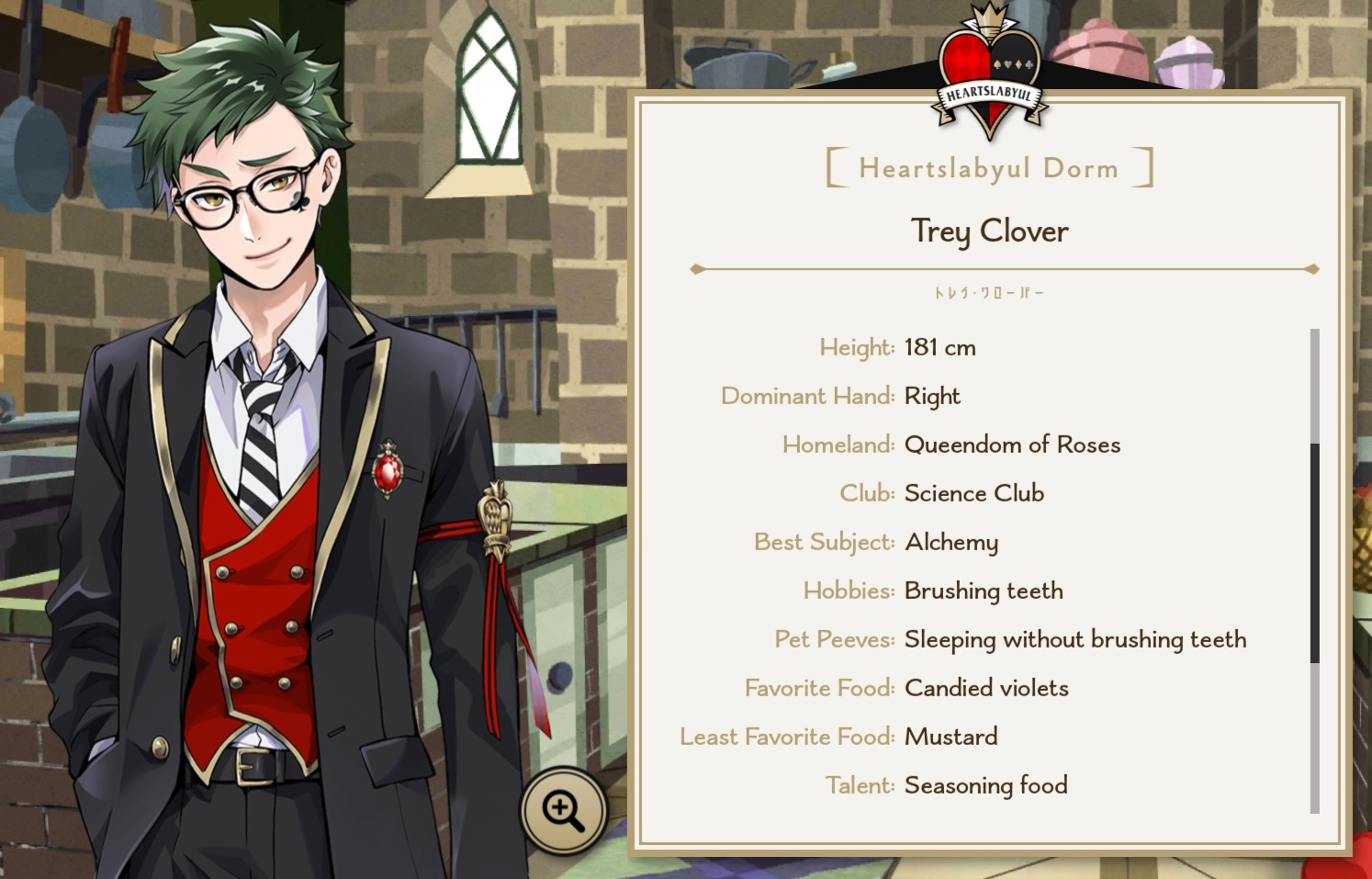 Trey Clover – Twisted Wonderland Reference Note